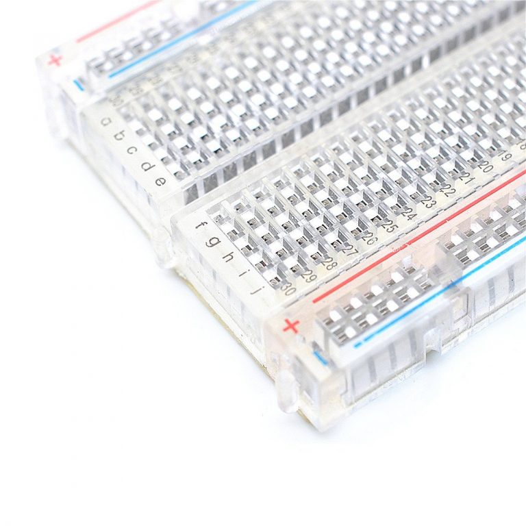 White Breadboard 8.5 x 5.5cm | Electronics in Touch Co.