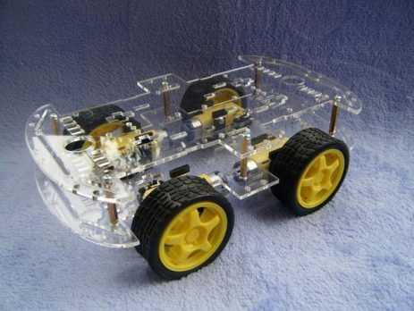 Intelligent car chassis 4WD 4 wheel drive strong | Electronics in Touch Co.