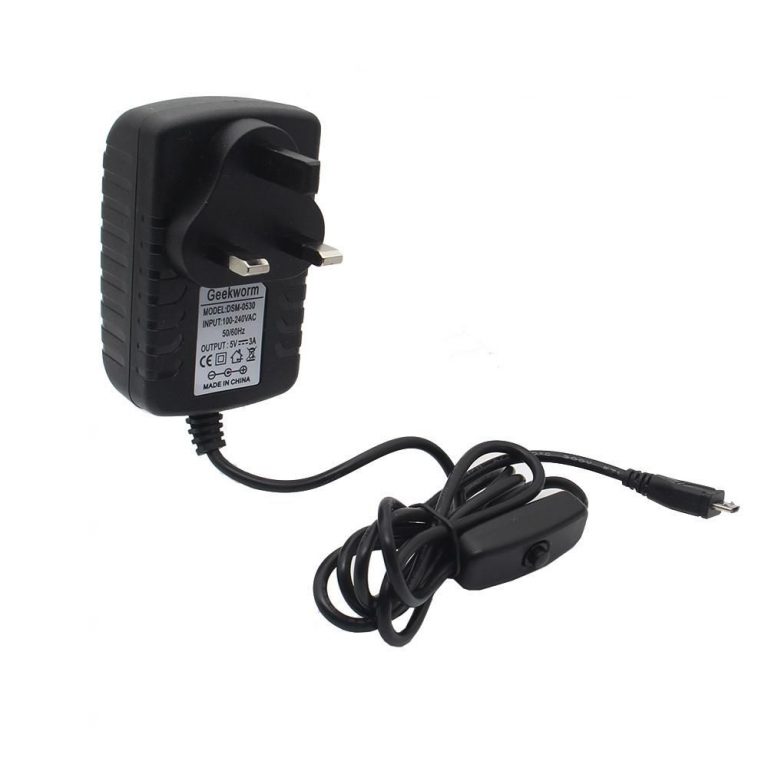 Raspberry Pi 3 Power Supply 5V 3A | Electronics in Touch Co.