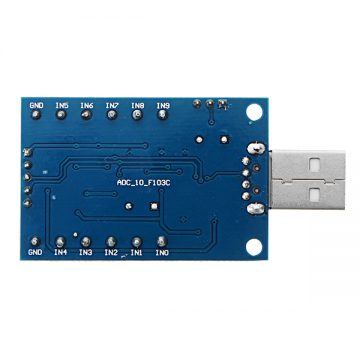 USB Interface 10 Channel 12Bit AD Sampling Data Acquisition STM32 UART Communication ADC Module ...