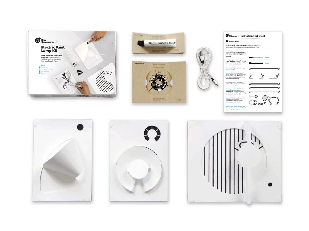 Electric Paint Lamp Kit By Bare Conductive | Electronics in Touch Co.