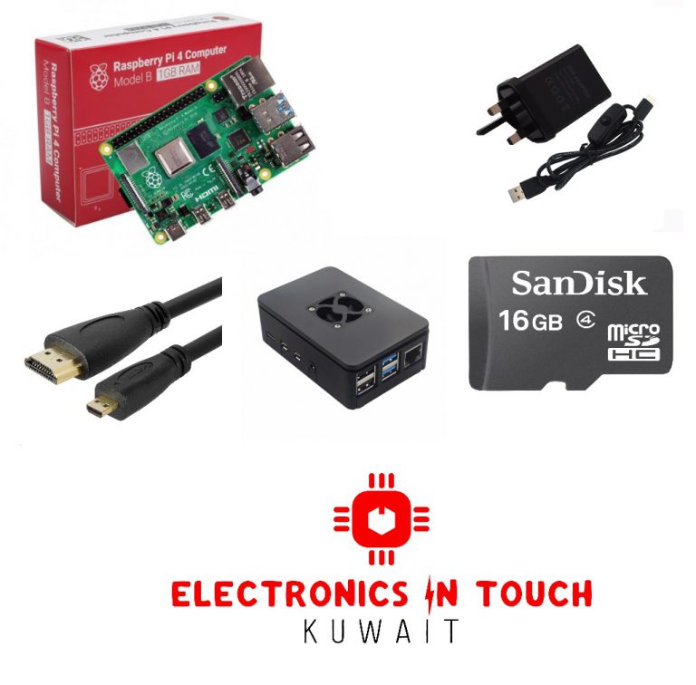 Raspberry Pi 4 Kit + Preinstalled SD Card with Raspbian | Electronics ...