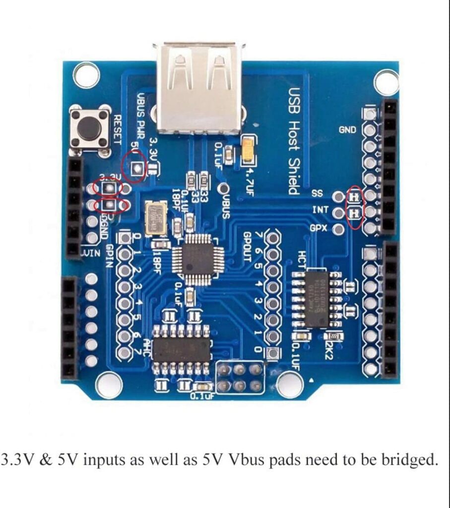 USB Host Shield for Arduino UNO Support Google Android ADK | Electronics in Touch Co.