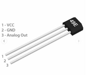 49E Hall Effect Linear Position Sensor | Electronics in Touch Co.