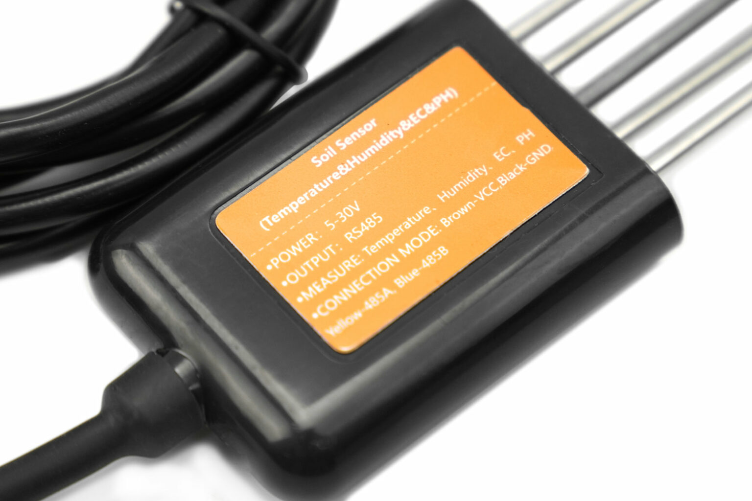 RS485 4-in-1 Soil Moisture, Temperature, pH & EC Sensor for Smart ...