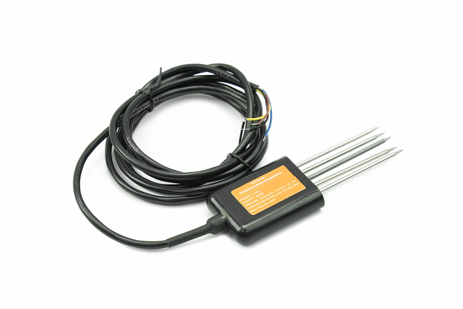 RS485 4-in-1 Soil Moisture, Temperature, pH & EC Sensor for Smart ...